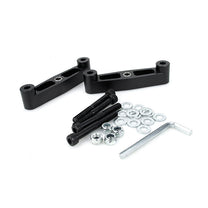 (Set of 2) Black Tandem Axle Double Wheel Kit for Skateboard and Longb – Pinalloy