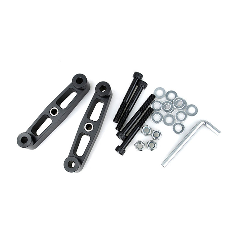 (Set of 2) Black Tandem Axle Double Wheel Kit for Skateboard and Longb – Pinalloy