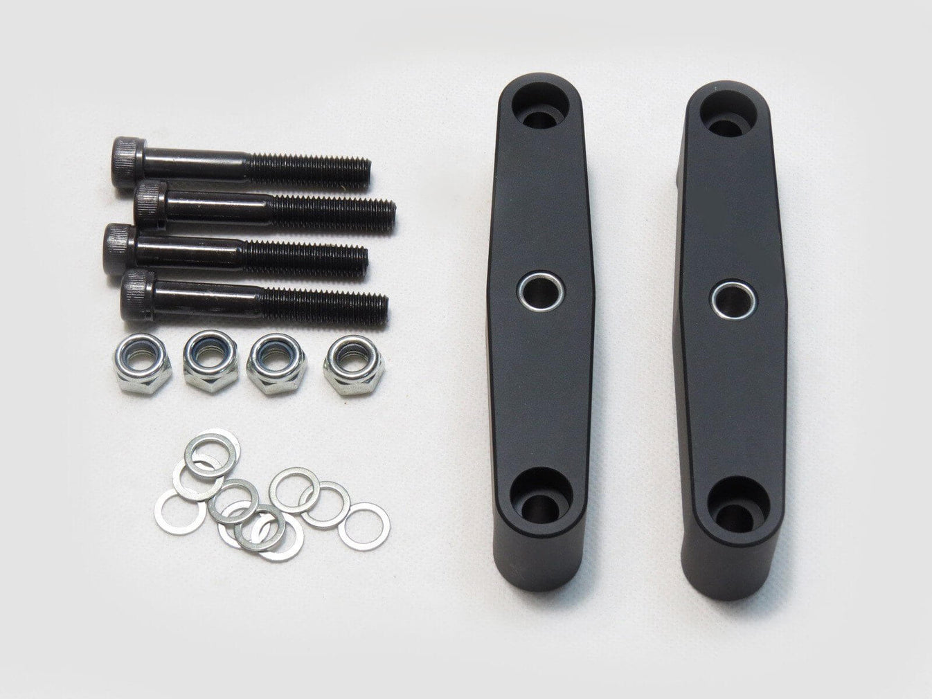 (Set of 2) Black Tandem Axle Double Wheel Kit for Skateboard and Longb – Pinalloy