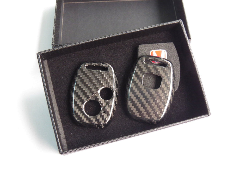 Deluxe Carbon Fiber Key Fob Cover Shell Case for HONDA TYPE R CIVIC JA