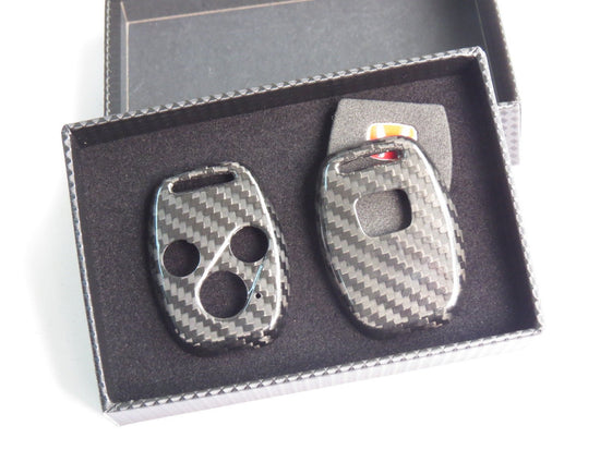 Deluxe Carbon Fiber Key Fob Cover Shell Case for HONDA TYPE R CIVIC JA ...