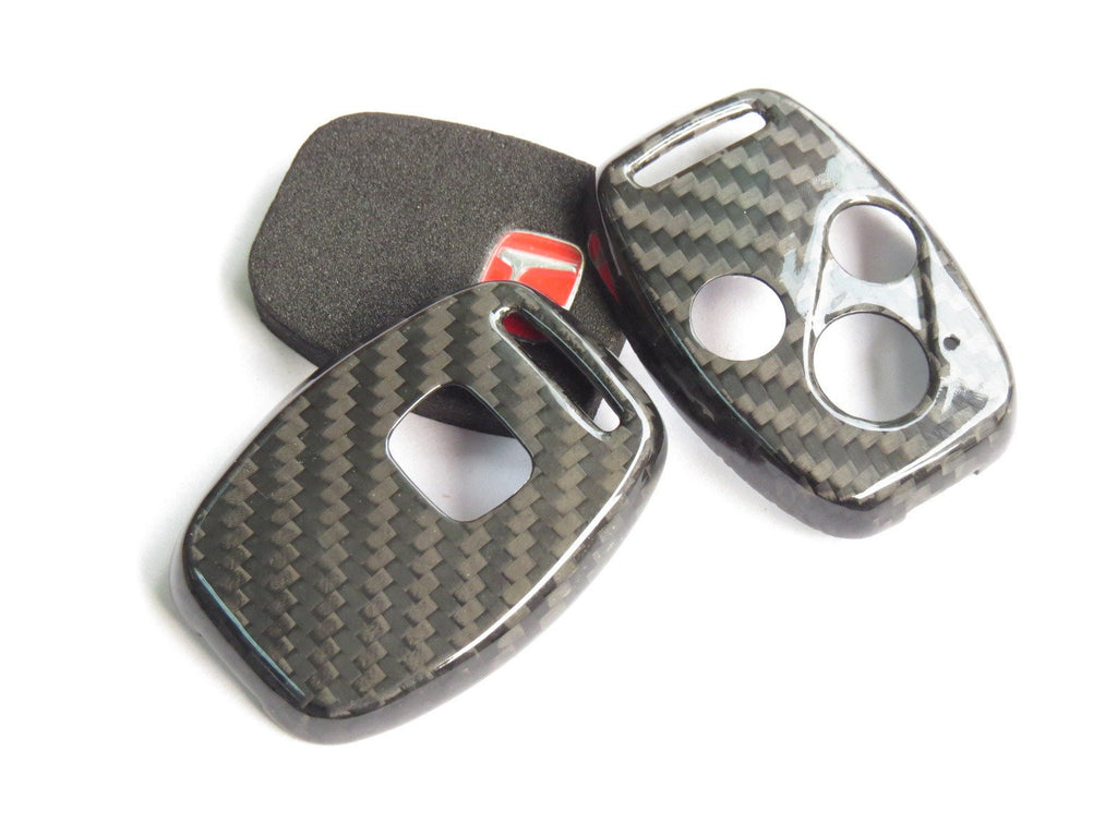Deluxe Carbon Fiber Key Fob Cover Shell Case for HONDA TYPE R CIVIC JA